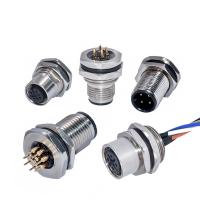 China IP67 IP68 M12 Waterproof Connector 3 - 17 Pin Core A B D Coding Female Male for sale