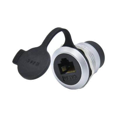China Waterproof RJ45 Connector Cat5e Cat6a Straight 90 Degree IP67 Rated Industrial Ethernet Connector for sale