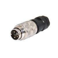 China M16 4 Pin Waterproof Connector Solder Type Metal Assembly Male Female IP67 2-8 Pole for sale