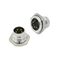 China M16 Waterproof Panel Mount Connector 2-12 Pin Male Female IP68 Industrial for sale