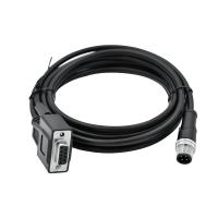 China IP68 M12 4 Pin Male to DSUB 9 Pin Female Waterproof Cable Connector PVC PUR 250V for sale