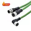 China Rigoal PA66 M12 Waterproof Connector 3pin to 17pin Molding Cable Connector IP67 for sale
