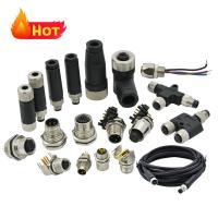 China M5 M8 M12 M16 M23 Waterproof Wire Connector 2 - 17 Pin IP68 Panel Mount for sale