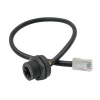 China IP67 Waterproof RJ45 Ethernet Connector 8P8C Cat6a Cat5e Male to Female Screw Lock for sale