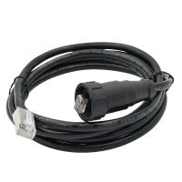 China Male to Male Waterproof RJ45 Ethernet Connector Quick Lock 8P8C Molded Cable CAT6a for sale