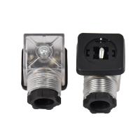 China Field Wirable Solenoid Valve Connector 10A 250V LED DIN 43650 IP65 for sale