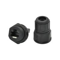 China 8P8C RJ45 Extender Female Connector with Dust Cover IP67 Waterproof Network Adapter for sale