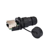 China Toolless RJ45 Adapter 4 8 Pin Male Female Waterproof Straight Angle Plug Network Extender Connector IP67 for sale