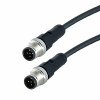 China Industrial M12 Waterproof Cable Connector 3 - 17 Position A B D X Coding Male / Female for sale