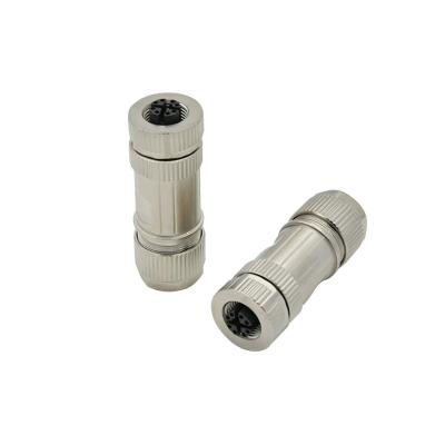 China Assembled M12 Waterproof Connector X Code 8pin Female Metal for sale