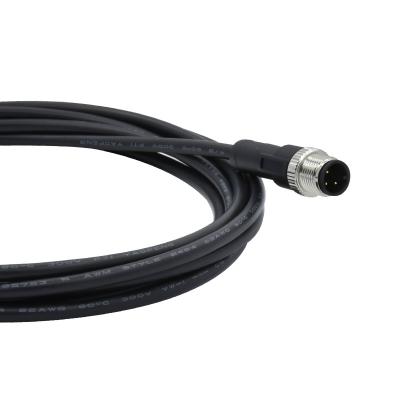 China A B D Code Mounted M12 Waterproof Connector Cable 3 5 8 12 17 Pin for sale