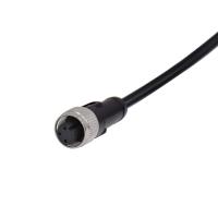 China IP68 Waterproof M12 Connector 3 Pin A Coded Female Male Straight Elbow Cable for sale