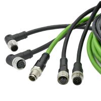 China M12 Waterproof Sensor Connector 2-17 Pin Male Female PVC PUR Molding Cable 1-5M for sale