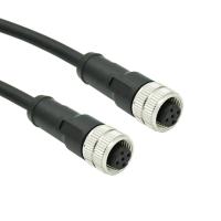 China 250V M12 Waterproof Cable Connector 4-Pin IP68 Rated with -25℃ to +85℃ Temperature Range for Industrial Applications for sale