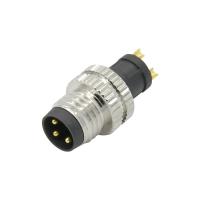 China Nickel Plated M8 4PIN Connector 5A Current Rating Temperature Range -40℃~+105℃ for sale