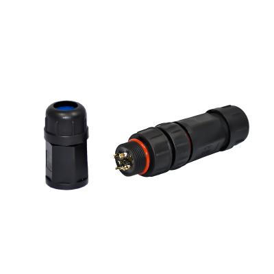 China Customized IP67 / IP68 Waterproof Power Connector Nickel Plated / Gold Plated for sale