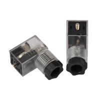 China Solenoid Valve Connector 0.2A 24V IP67 Stainless Steel 1/4 Threaded for Industrial Automation for sale