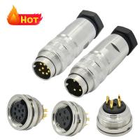 China RIGOAL M16 Waterproof Connector 2 to 24 Pin Male Female IP67 DIN A Coded 5A 250V for sale