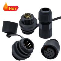 China RIGOAL M16 2-10 Pin Industrial LED Lighting Connector IP68 250V 30A for sale