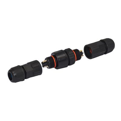 China Female Led Waterproof Connector Customization For 24-14AWG Wire Specification for sale