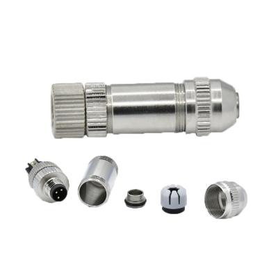 China IP67/IP68 Waterproof M8 Cable Connector For Male Female Plug Connection Efficiency for sale
