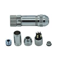 China Rated Voltage 30V For 5/6/8 Pin M8 Waterproof Connector Black Adapter for sale