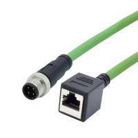 China Rigoal IP67/IP68 Rated 250V 4A Mechanical Cable Connector with TPU Coating and D-Coding for sale