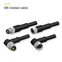 China Industrial M8 M12 Ethernet Connector IP67 Waterproof 3-8 Pin PA66 GF20 Heavy Duty for sale