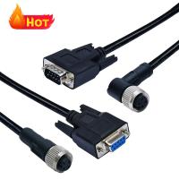 China M12 to D-Sub Waterproof Connector IP68 DB9 DB15 DB25 DB37 for sale