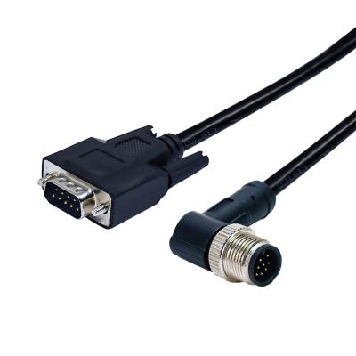 China M12 to DB9 Waterproof Connector Cable IP67 IP68 250V 4A for sale