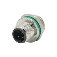 China Rigoal M12 8-Pin IP67 Waterproof Connector Male Female Panel Mount 250V 4A for sale