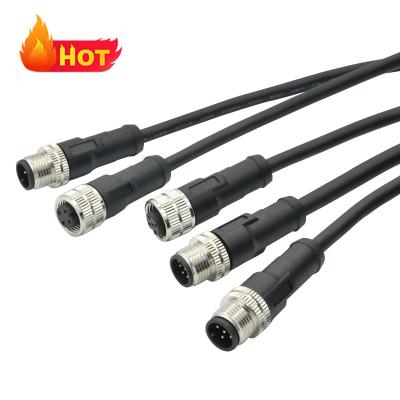 China M12 Waterproof Connector IP67 IP68 Male Female 3-24 Pin IEC61076 Industrial for sale