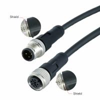 China M12 Waterproof Connector Male Female 3-17 Pin IP68 Gold Plated for sale