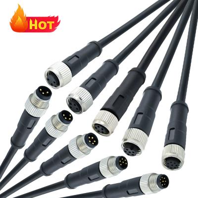 China M8 Waterproof Connector 3-8 Pin Male Female IP67 IP68 30V 250V IEC61076-2-101 for sale