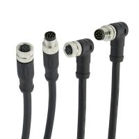 China M8 Waterproof Circular Connector with -25℃~85℃ Temperature Range Straight/Right Angle Orientation and PVC/PUR Outer Sheath for sale