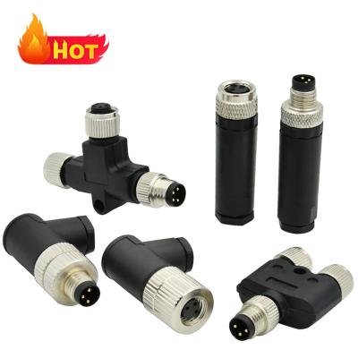 China Overmolded M8 Waterproof Connector 3Pin IP67 IP68 Screw Cable Plug for Automotive Sensor for sale