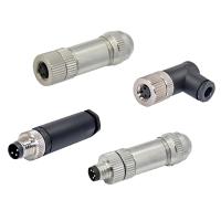 China IP68 Waterproof M8 Circular Connector 3-8 Pin 30V 60V Male Female Screw Assembly for sale