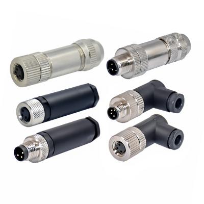 China M8 Waterproof Circular Connector IP67 IP68 3-8 Pin Panel Mount 30-60V for sale