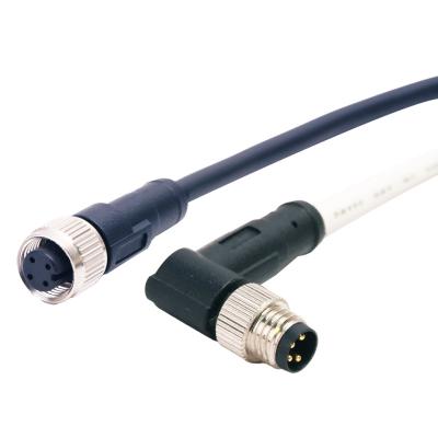 China M8 Waterproof IP68 4-Pin Automotive Connector with Cable - 4A Current Rating, -20°C to +80°C Operating Range for sale