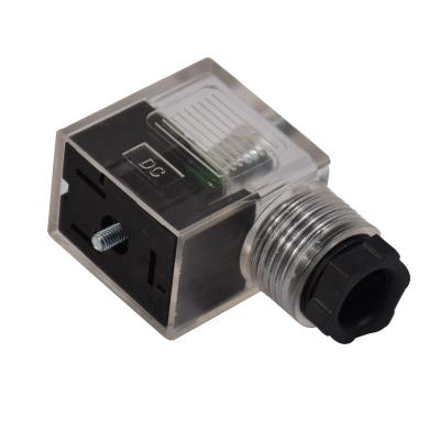 China 11mm DIN 43650 Form B Solenoid Valve Connector IP65 Waterproof 10A 250V Industrial Electrical for sale