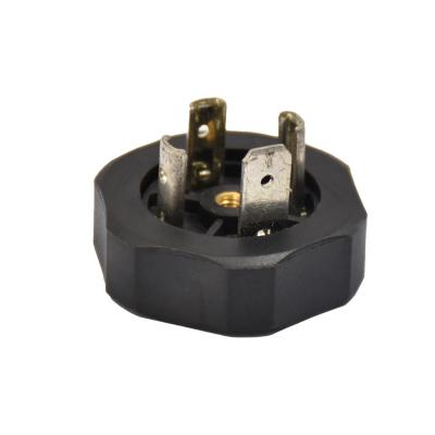 China Waterproof Solenoid Valve Connector Round Base IP65 250V 10A with CE Certification for Industrial Automation for sale