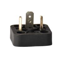 China IP65 Solenoid Valve Connector Male Base C Type 10A 250V Waterproof Rectangular Industrial Plug for sale