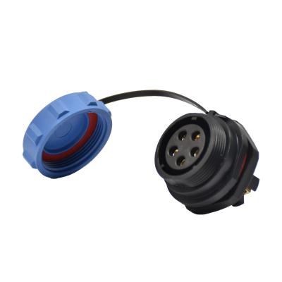 China Weipu SP21 IP68 Waterproof Connector 5A-10A Current Rating with 13mm Panel Mount for sale