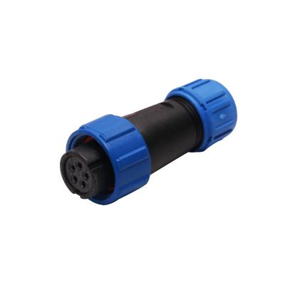 China Weipu SP13 Female Connector 2-9 Pins IP68 High Power Plastic Threaded Coupling for sale