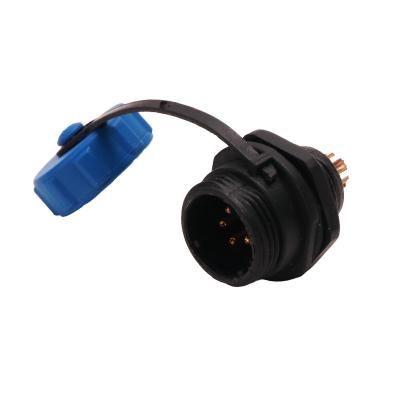China Weipu SP13 IP68 Panel Mount Connector 5 Pin with Threaded Coupling -25°C to +85°C Temperature Range for sale