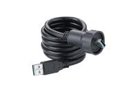 China RoHS Panel Mount USB Connector 1.5A IP67 Waterproof with 9-Pin Contacts for Industrial Applications for sale