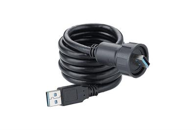 China RoHS Panel Mount USB Connector 1.5A IP67 Waterproof with 9-Pin Contacts for Industrial Applications for sale
