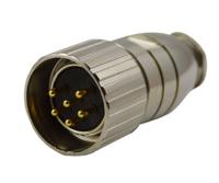 China PA66 M23 Male Straight Plug Connector IP67 Waterproof 20A 300V with 6-19 Pin Options for sale