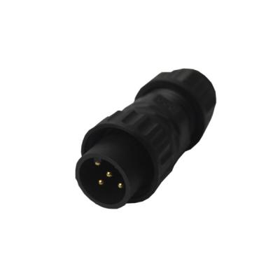 China Screw Type IP68 Waterproof 5 Pin Electrical Connector for LED Outdoor Lighting - 10A Current Rating, ∅19×47.5mm for sale