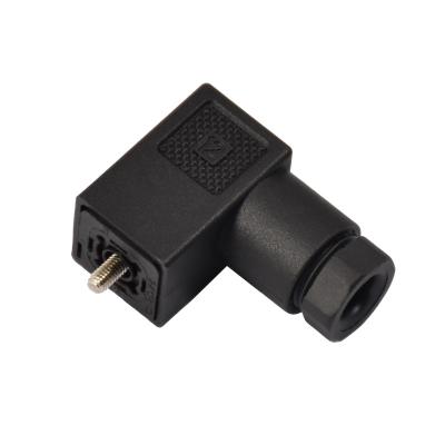China UL Approved DIN43650 Type C Solenoid Valve Connector 2+PE 3+PE Female Plug 250V 10A IP67 Rated for sale